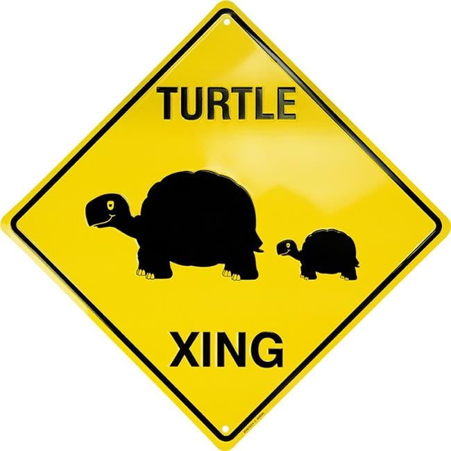 212 Main XS67031 12 x 12 in. Turtle Xing Metal Parking Sign - Walmart.com