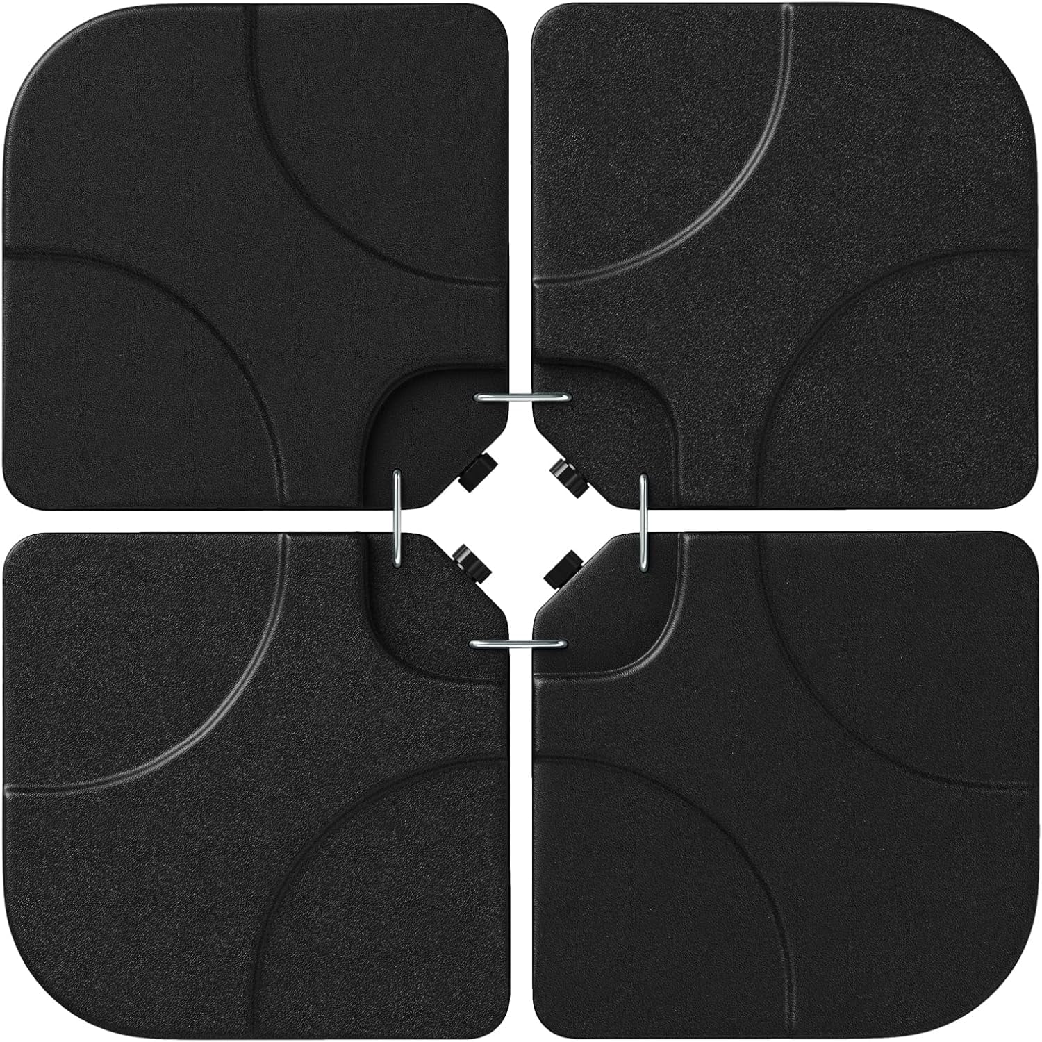 212 lbs Fillable Offset Patio Umbrella Base, 4PCS Cantilever Umbrella ...