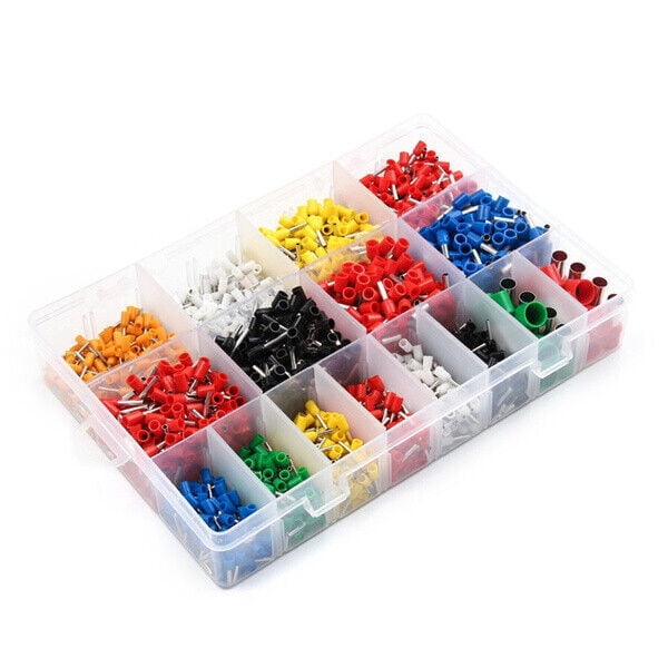 2120PCS Electrical Wire Connectors Cord Pin End Bootlace Ferrule Crimp ...