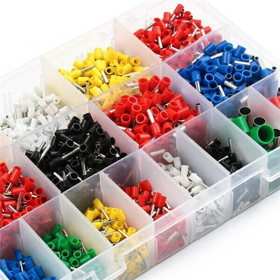 2120PCS Electrical Wire Connectors Cord Pin End Bootlace Ferrule Crimp ...