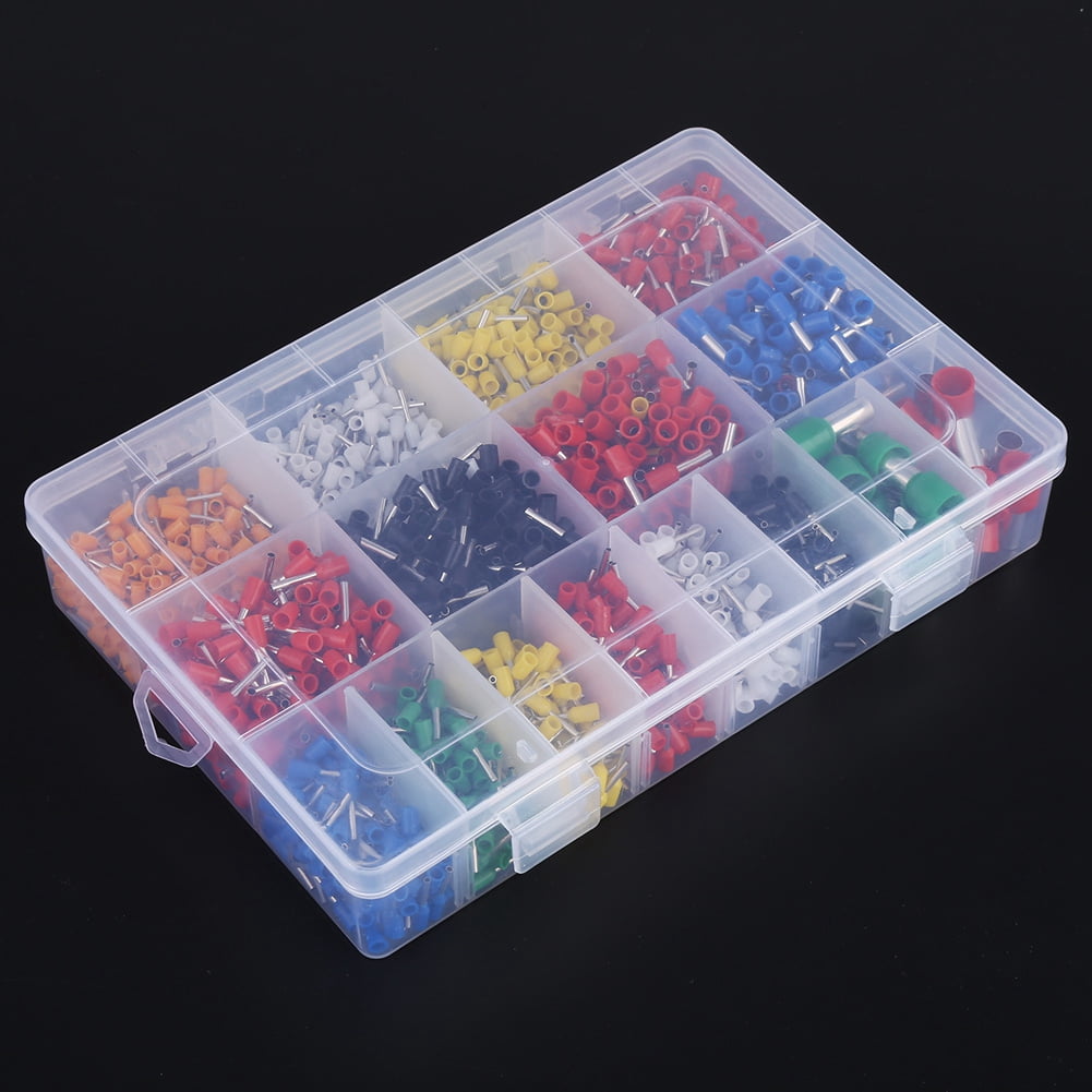 2120pcs Wire Copper Crimp Connector Insulated End Terminal 22AWG-5AWG ...