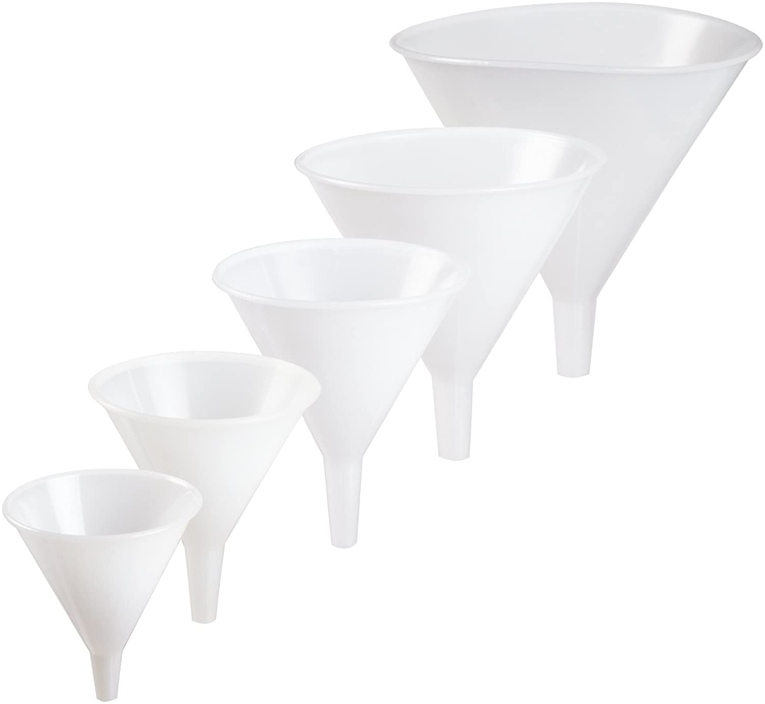 212195-0001 Polypropylene/HDPE Lab and Utility Funnel Assortment ...