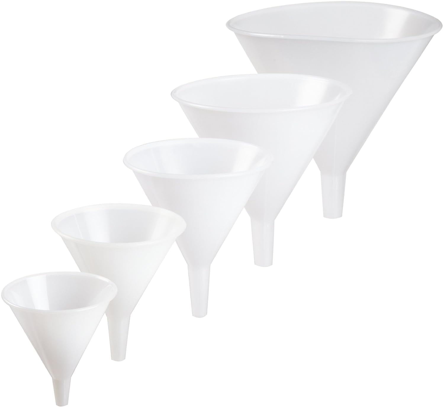 212195-0001 Polypropylene/HDPE Lab and Utility Funnel Assortment ...
