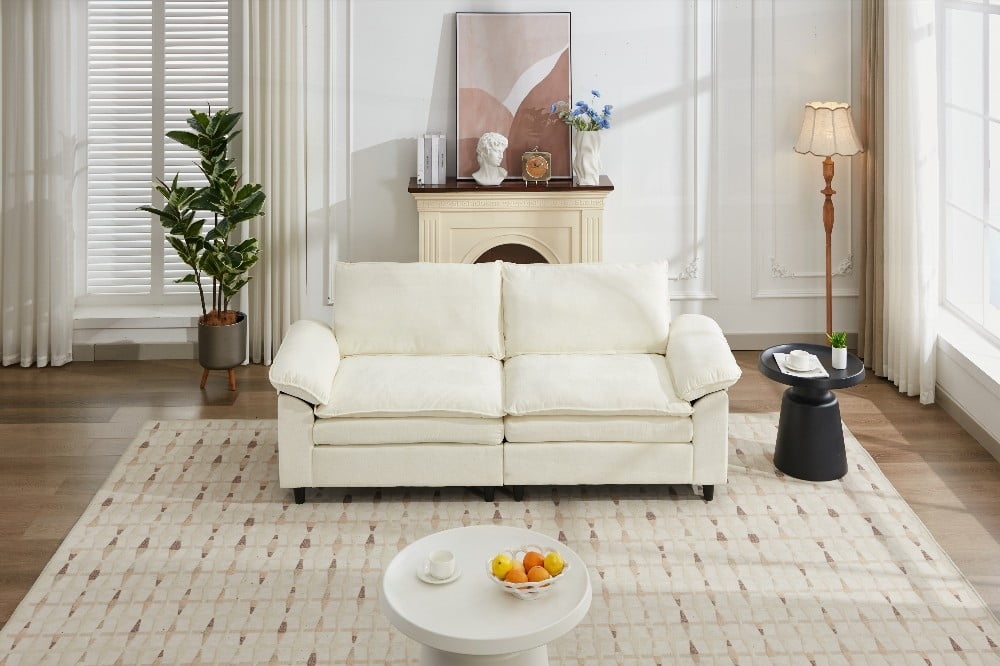 2127-BG-2P,L,R: Sturdy Rubberwood Legged Sofa with Ample Storage & Soft ...