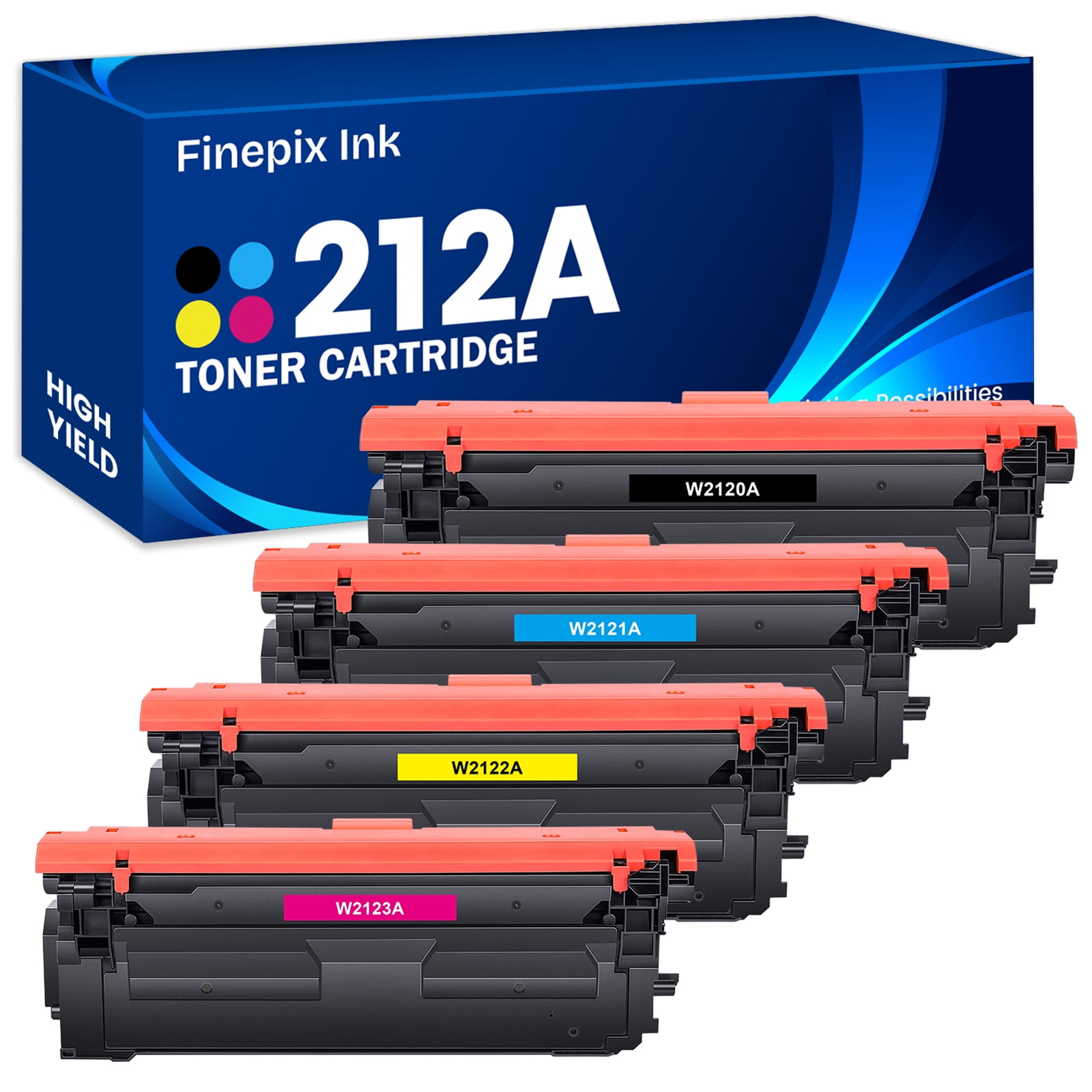212A Toner Cartridges With Chip Compatible for HP 212A 212X W2120A ...