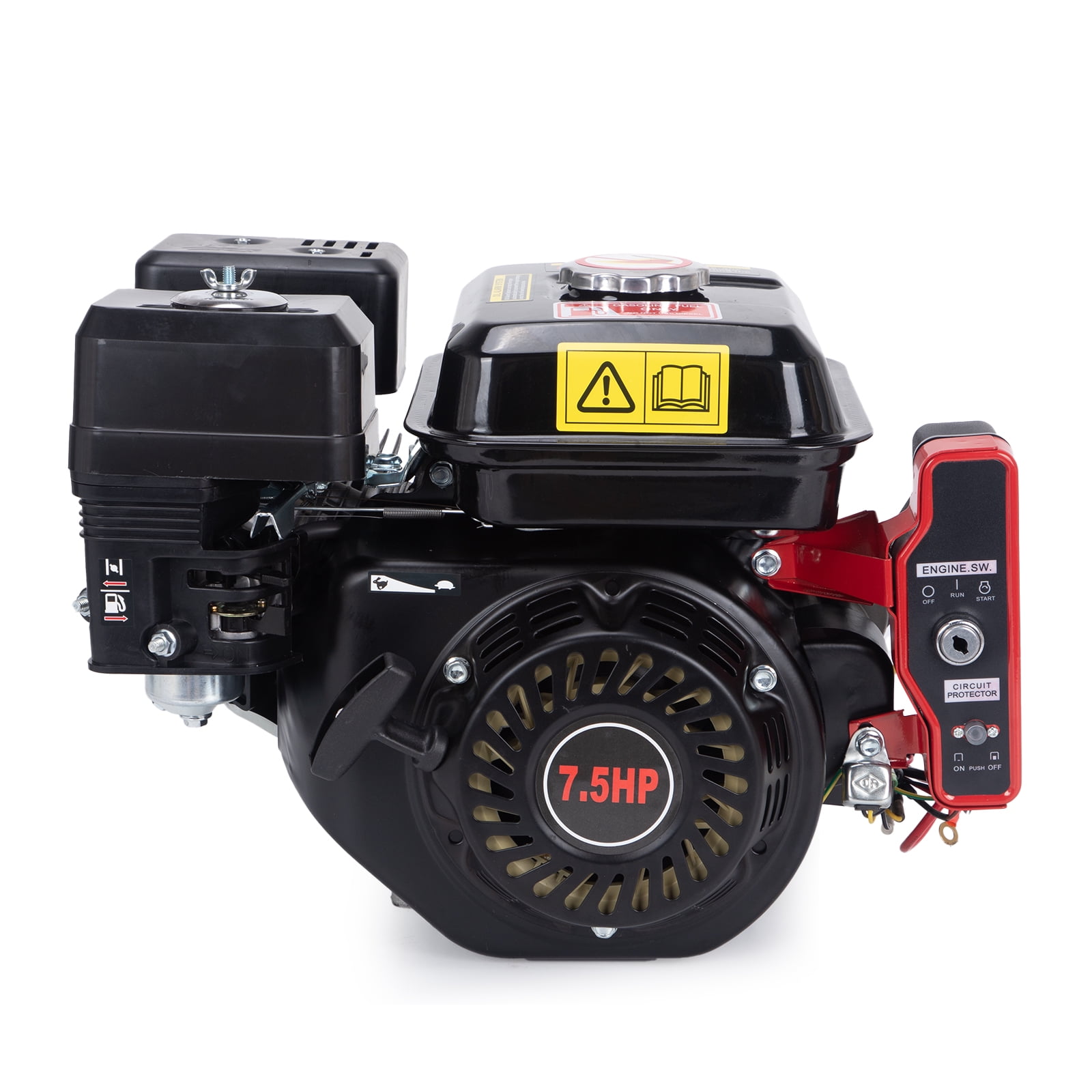 212CC 4-Stroke 7.5 HP Electric Start Horizontal Engine Go Kart Gas Engine Motor - Walmart.com
