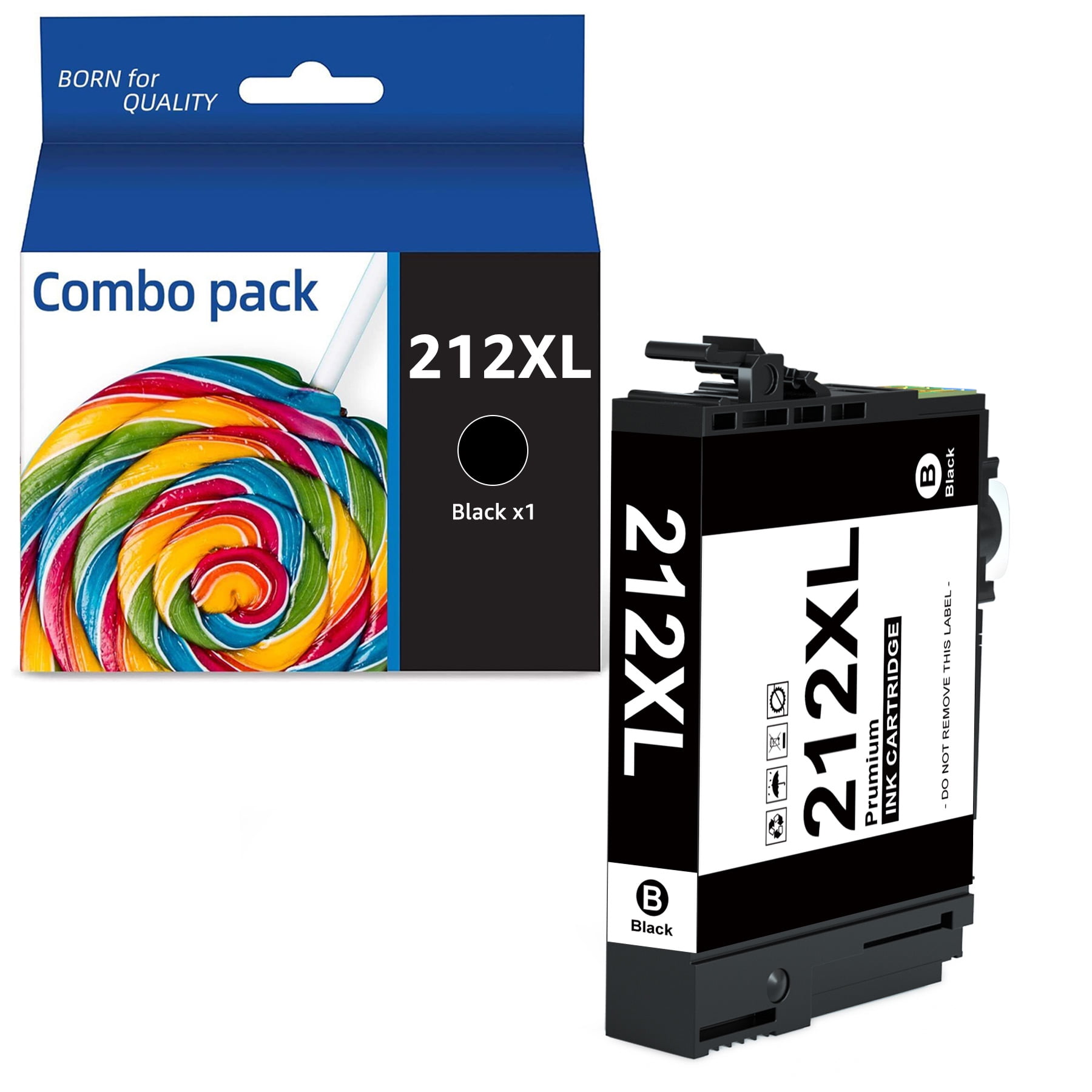 212XL 212 XL Black Ink Cartridges for Epson 212 XL 212XL T212XL T212 ...