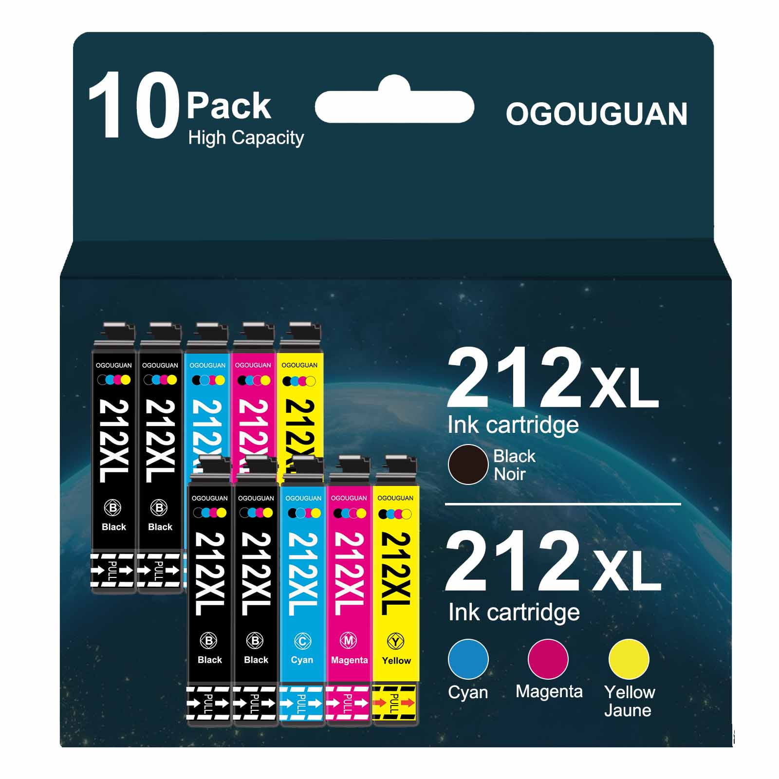 OGOUGUAN 212XL Ink Cartridges Replacement, Epson XP-4100 XP-4105 WF ...