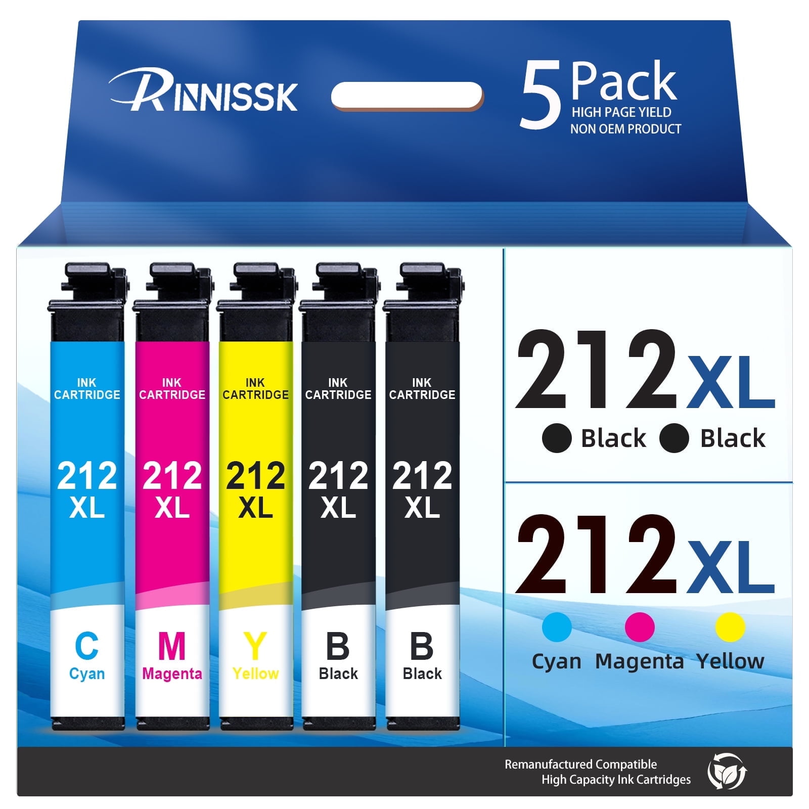 212XL Ink Cartridges for Epson 212 Ink Cartridges for Epson 212XL Ink ...