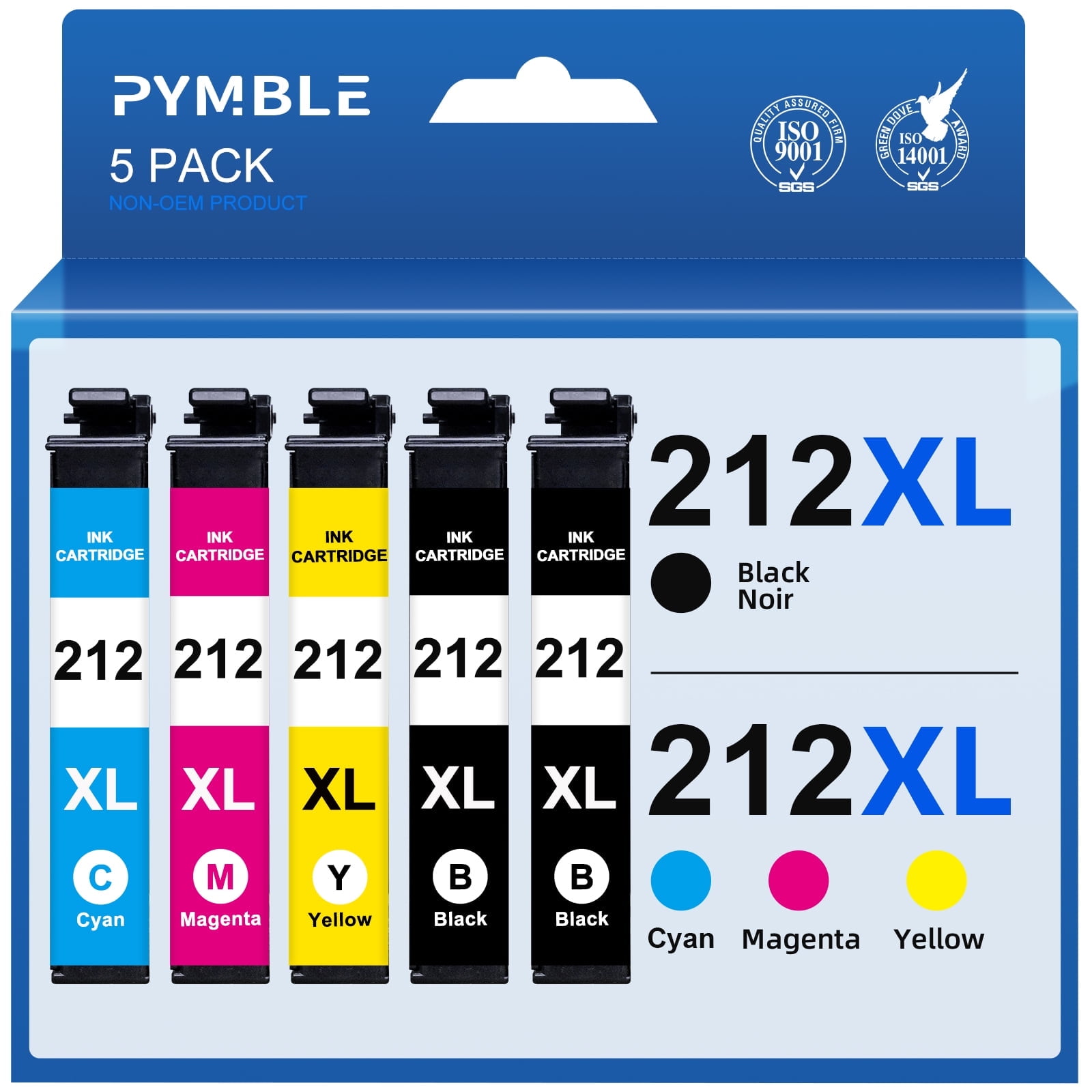 Epson 212XL Ink Cartridges, Compatible with XP-4105, WF-2830, XP-4100 ...