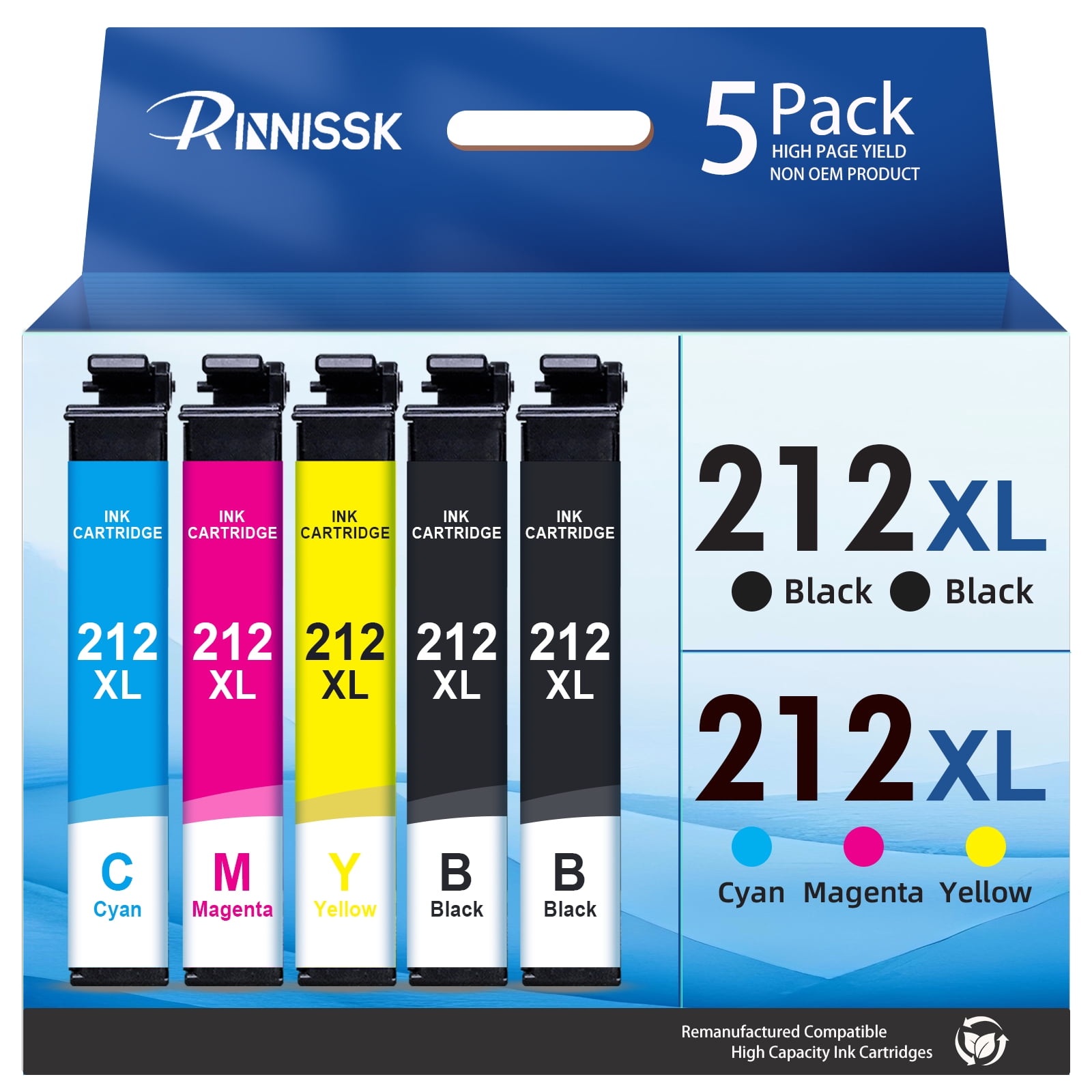 212XL Ink Cartridges for Epson 212 Ink 212 XL 212XL T212XL Ink ...