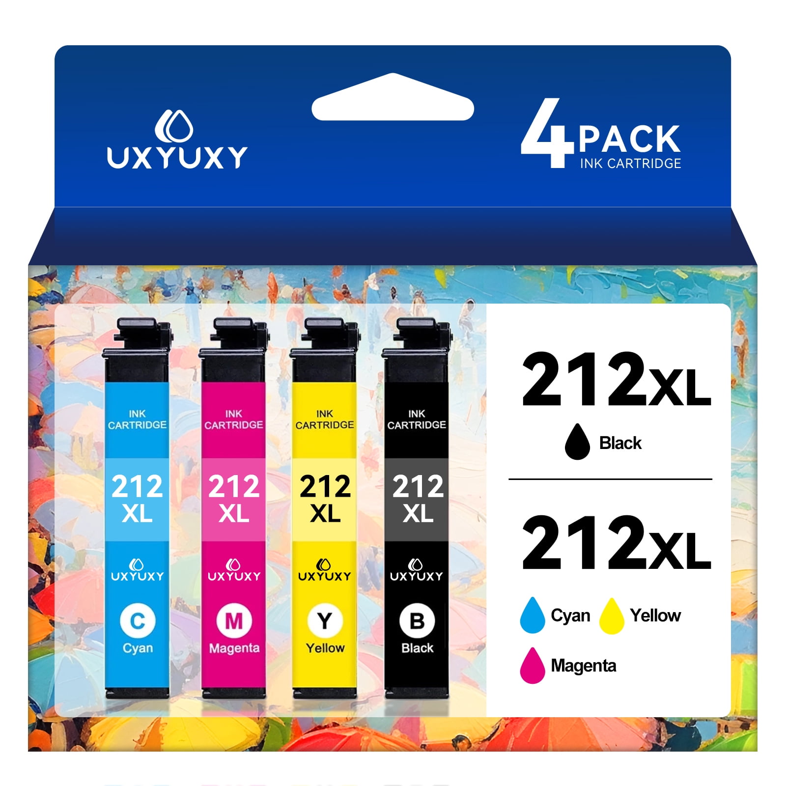 212XL Ink Cartridges for Epson 212 for Workforce WF-2830 WF-2850 ...