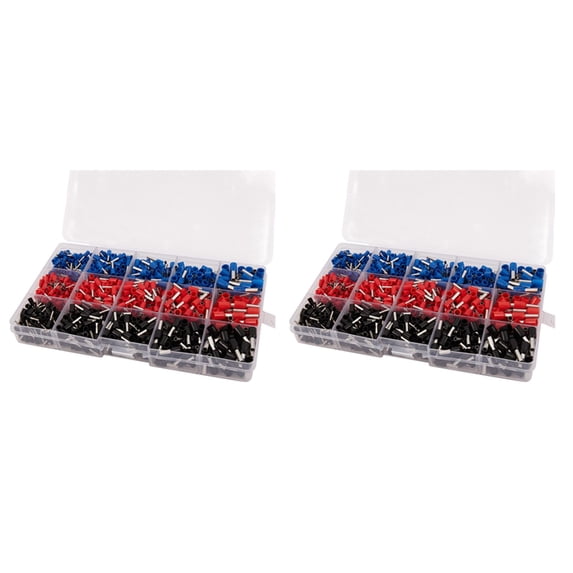 2130 Pcs 3 Colors 22-12AWG Wire Copper Crimp Connector Insulated Cord ...