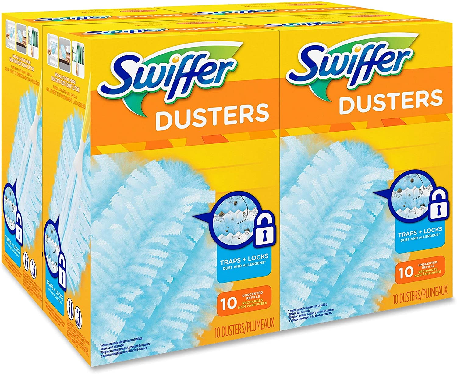 21459CT Refill Dusters, Dust Lock Fiber, Light Blue, Unscented, 10/Box ...