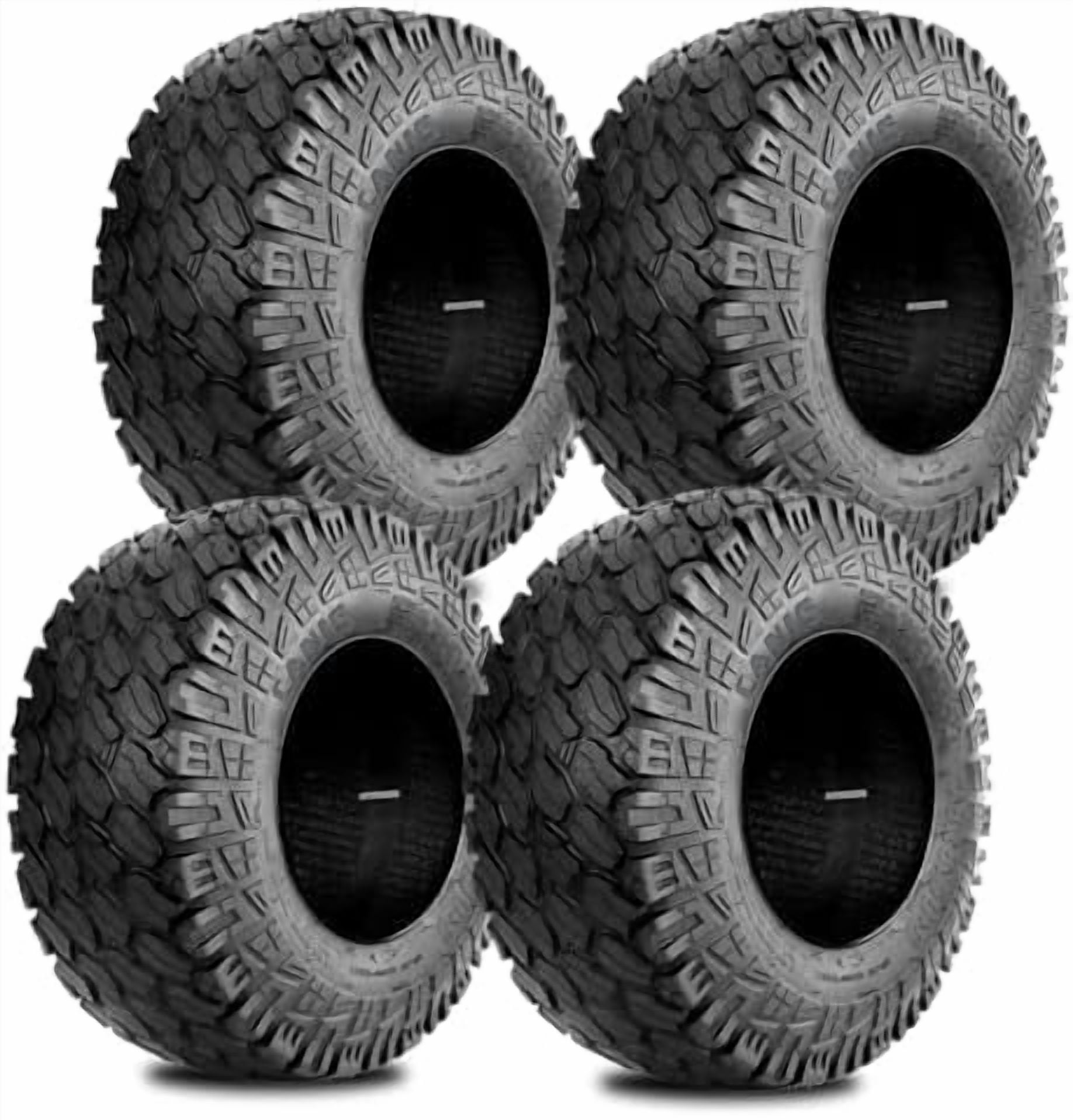 215/40-12 Golf Cart Tires Non-Directional Tubeless Tire Multi-Terrain ...