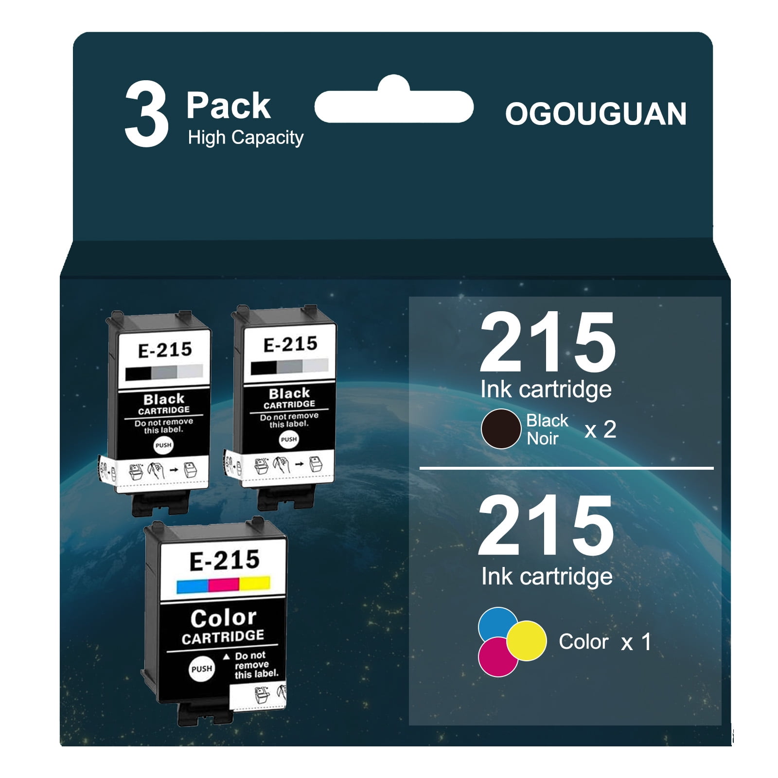 215 Ink Cartridge Replacement for Epson E215 T215 Compatible with ...