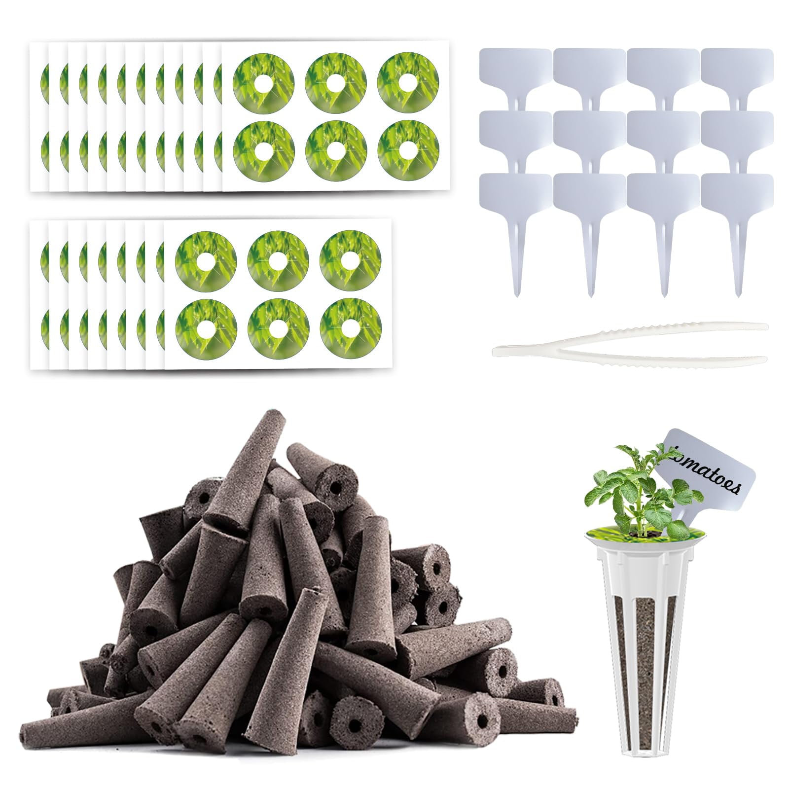 215 Pack Hydroponic Pods Supplies for MVR1 Aerogarden Pods, Sponges for ...
