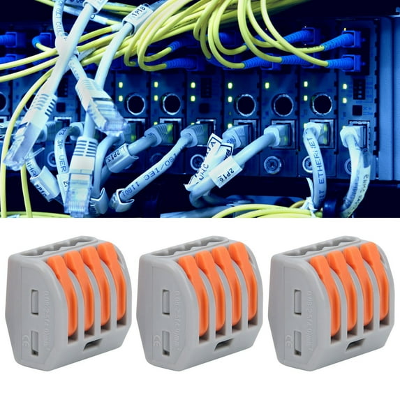 215 Wire Connectors 50Pcs Push Wire Wiring Connector Mini Fast Compact Connect Terminal Blocks ...