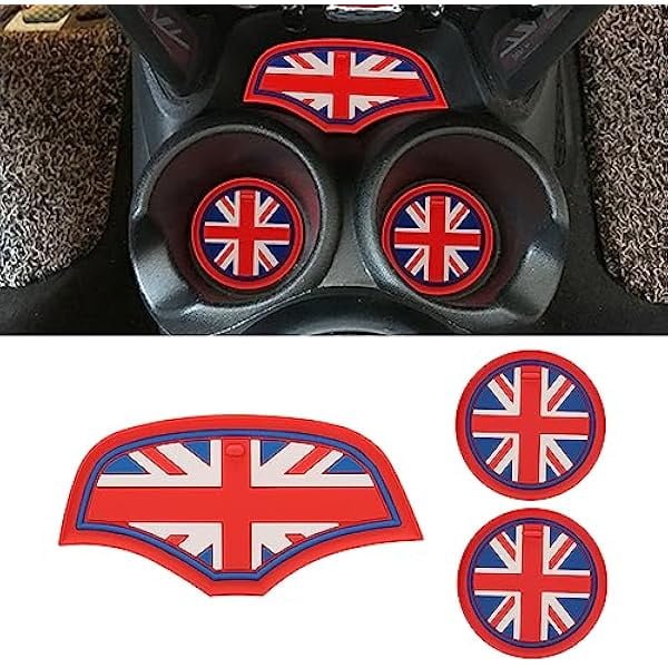 2159 Cup Coaster Compatible with Mini Cooper Hatchback F55 F56 Silicone ...