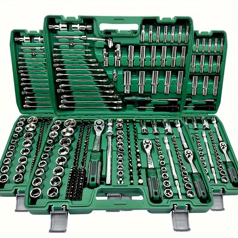 "216&151&53pcs 216-Piece Mechanic Tool Set: Comprehensive Auto Repair ...