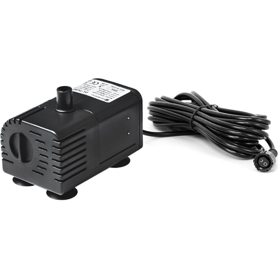 216 GPH Solar Powered Water Fountain Pump Upgraded Dry-run Protection ...