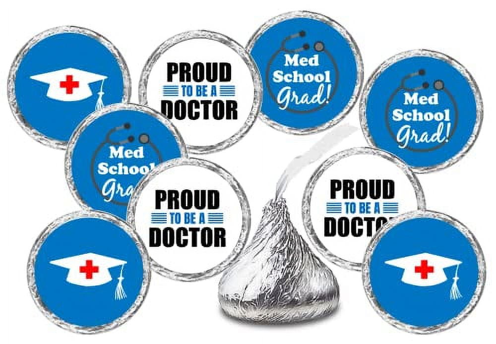 216 Med School Graduation Party Kisses Stickers Labels, Medical School ...
