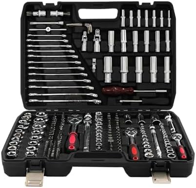 216 Pcs Professional Socket Ratchet Wrench Set, 24-tooth Precision ...