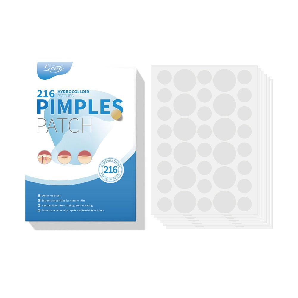 216 Pimple Patches Dots Hydrocolloid Acne Spot Stickers Cystic Acne ...