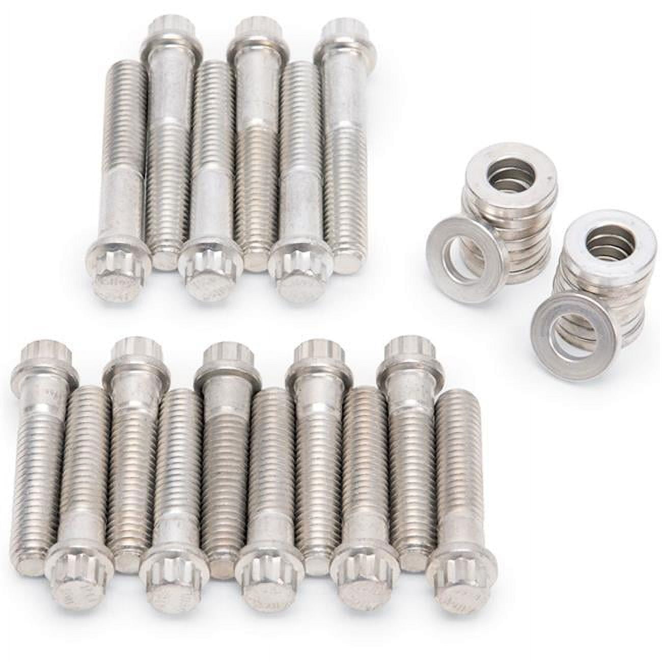 2166 Series Intake Manifold Plated Bolts Kit, Big Block - Ford ...