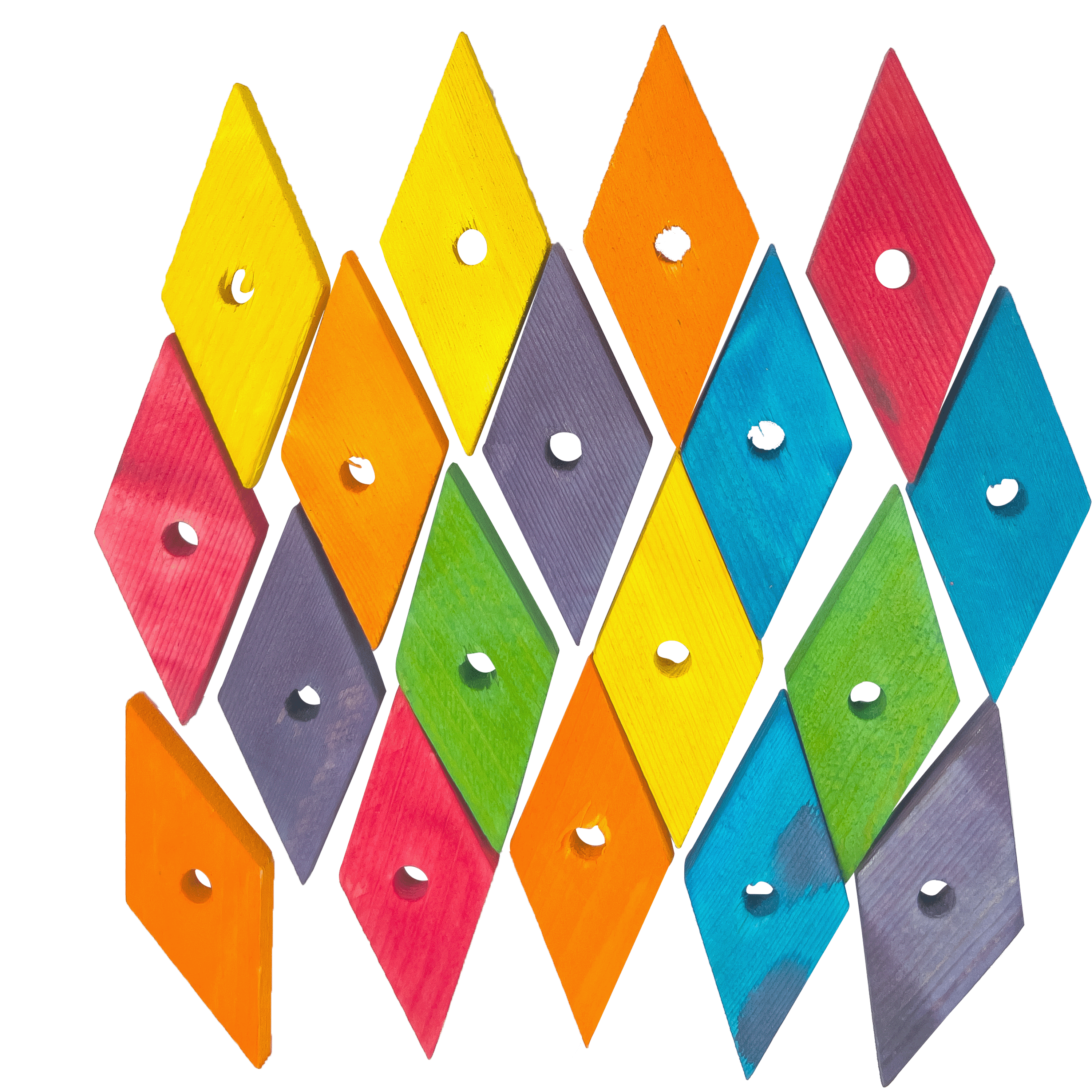 2167 Diamond Rainbow Chew Slats Pk18 Mandarin Bird Toys by M&M ...