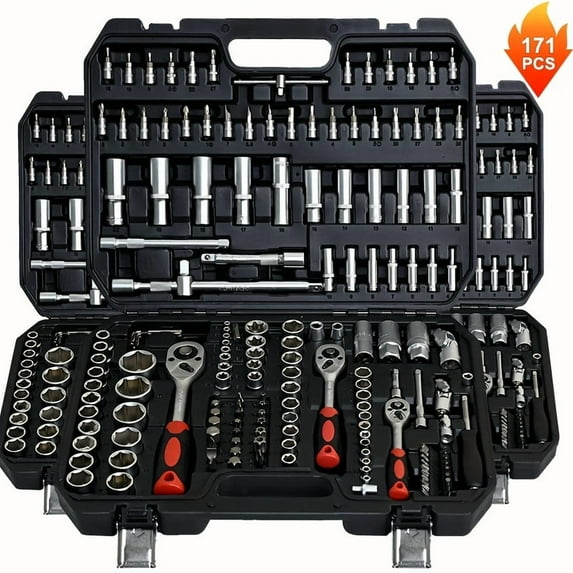 [216pcs Toolbox] 171/216pcs Manual Toolbox Set | Portable Toolkit For ...