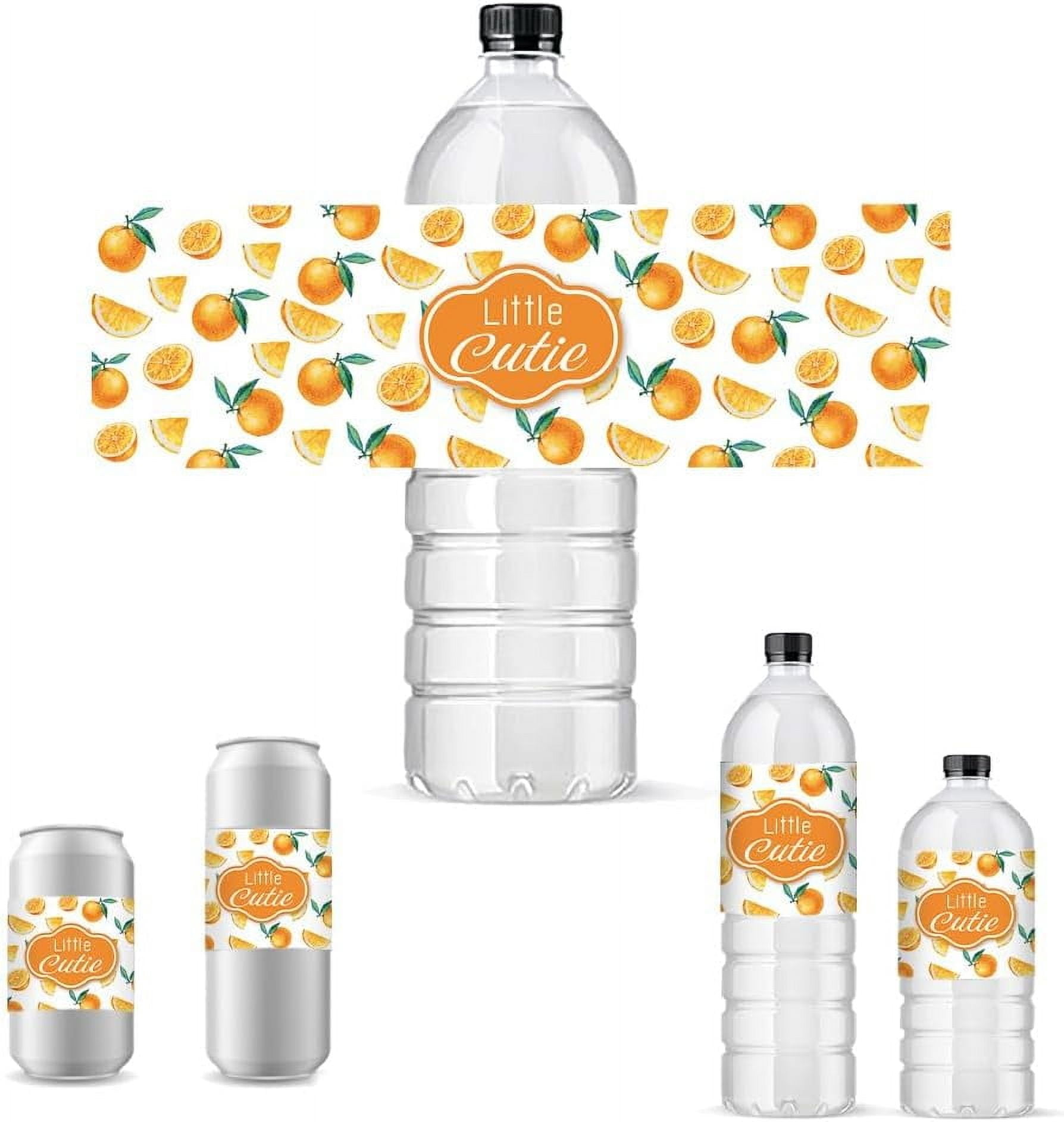 216x64mm Bottle Label Adhesive Stickers Rectangle Orange - Walmart.com