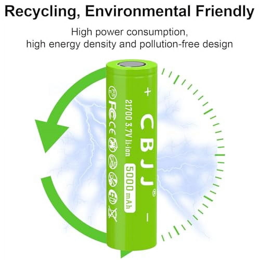 21700 Battery 5000mah 3.7volt 21700 Rechargeable Battery for ...