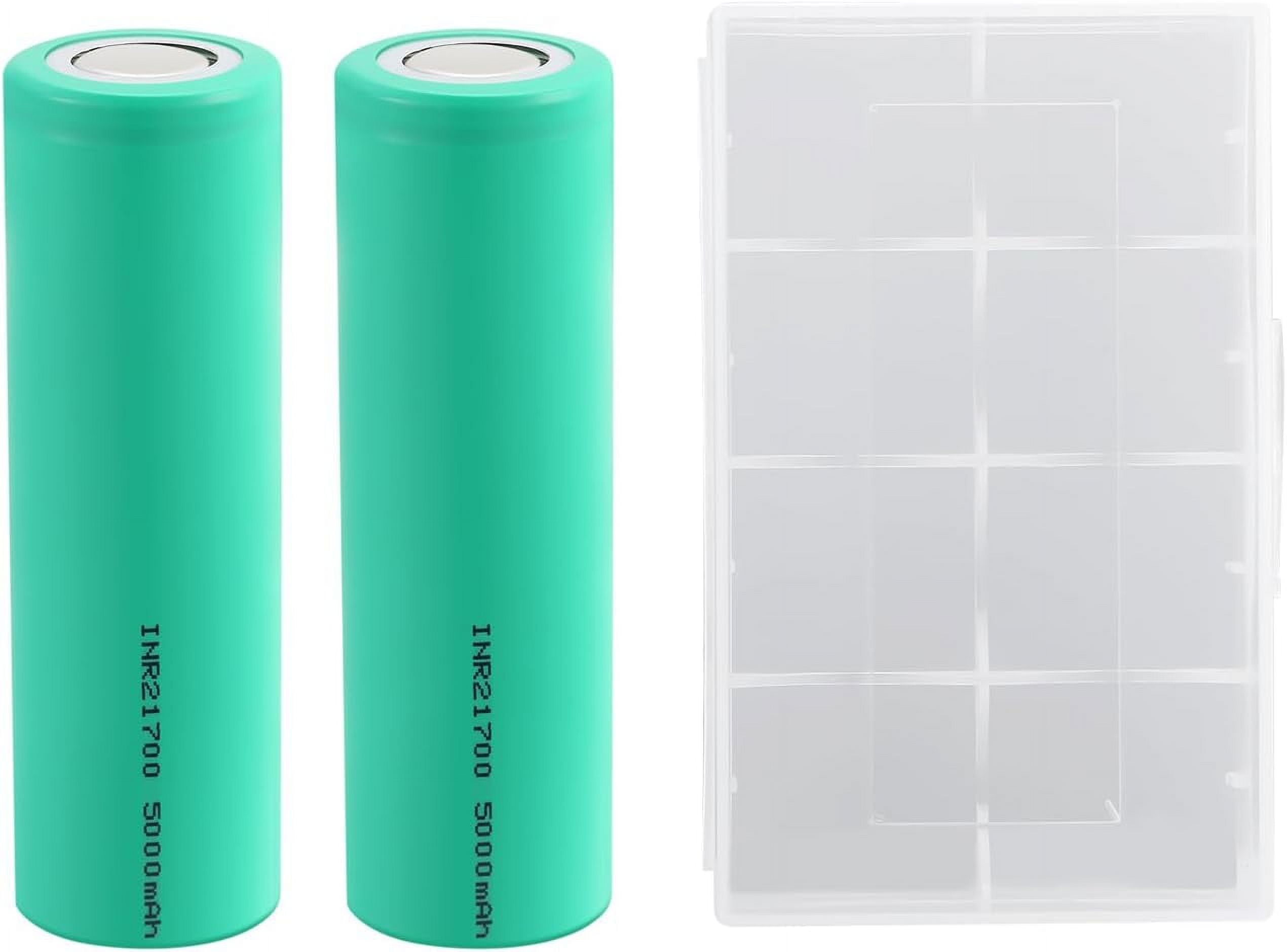21700 Battery Case Set 5000 mAh for Flashlight - 2 Pack - Walmart.com