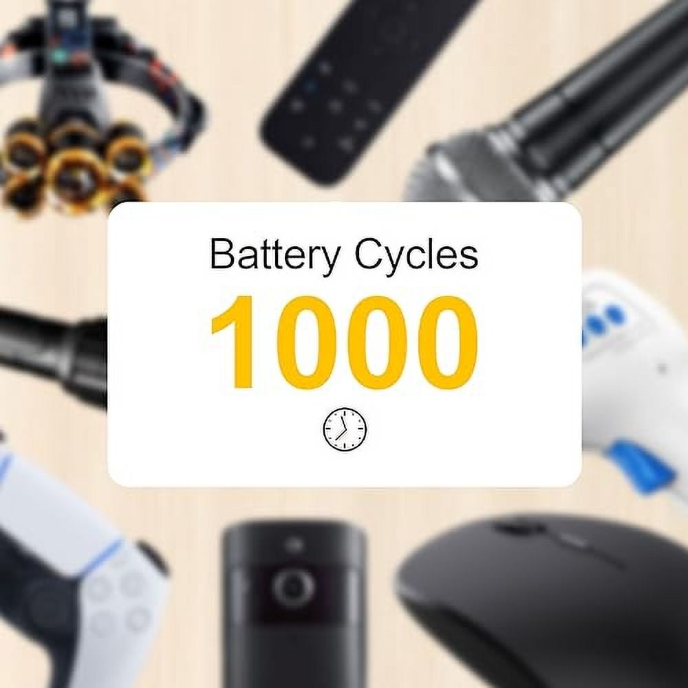 21700 Rechargeable Battery 5000mAh 3.7V Flat Top 4 Pack High Capacity ...