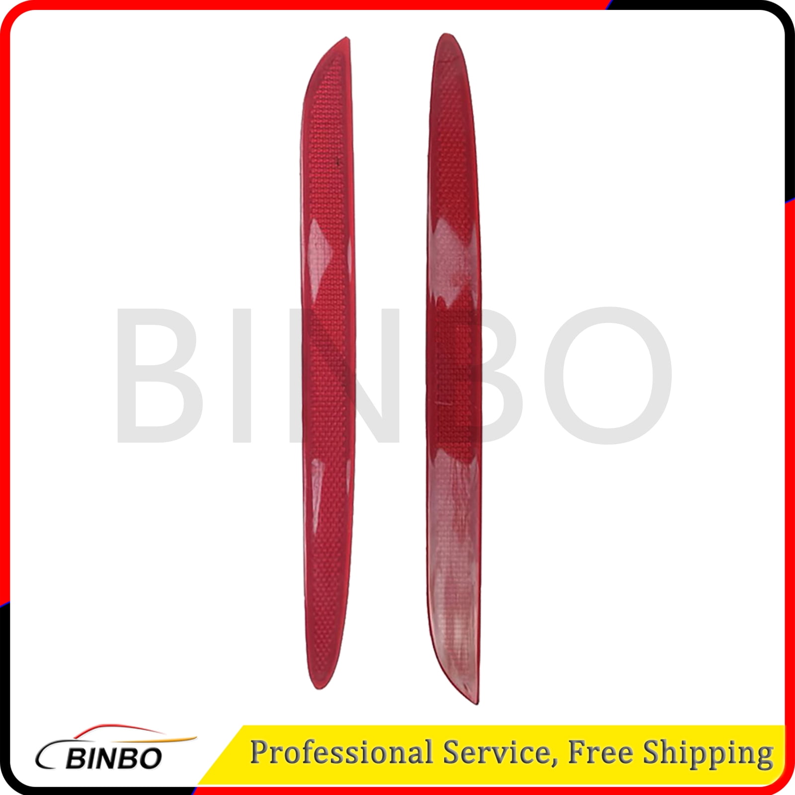 2178200174 + 2178200274 Rear Bumper Reflector Left Right - Walmart.com