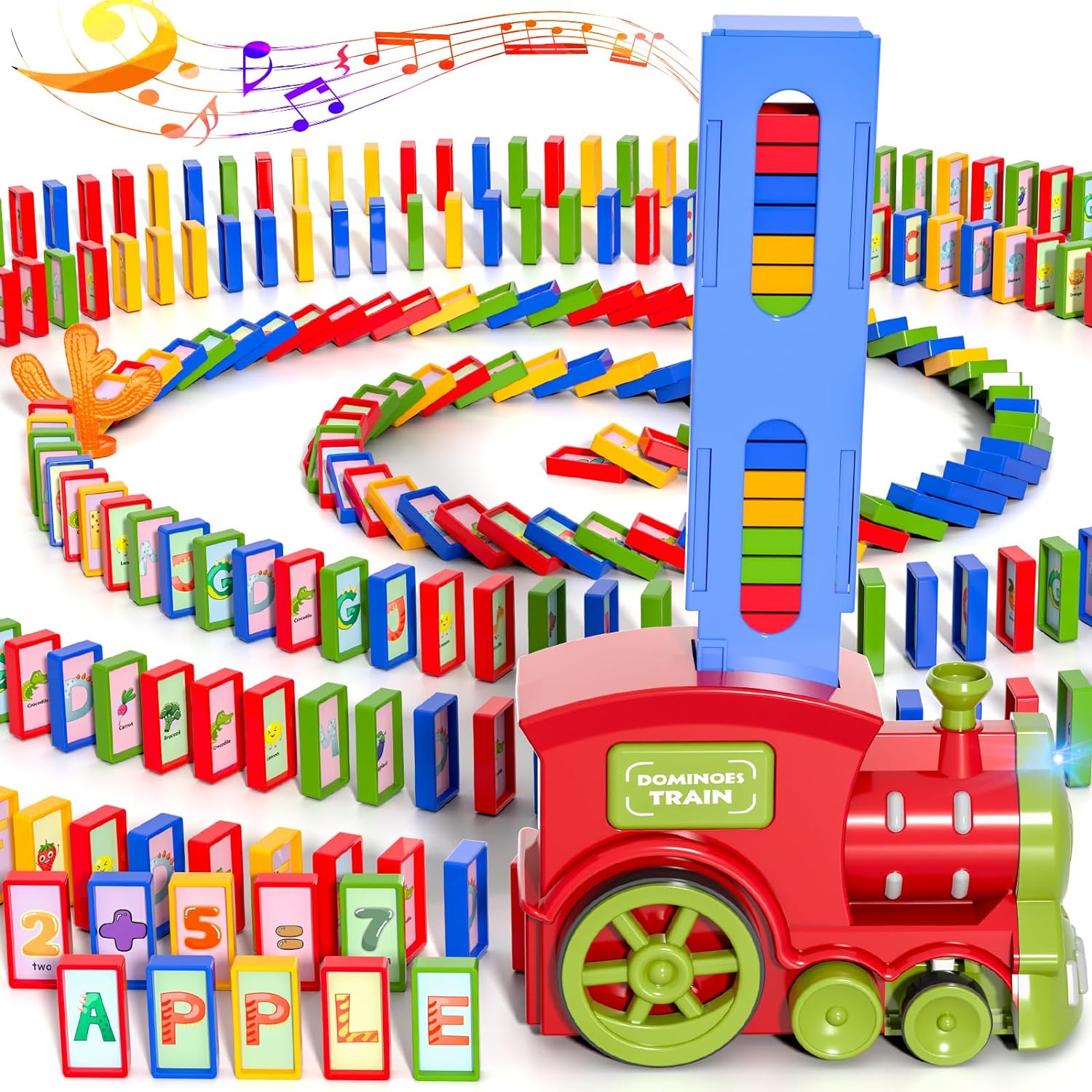 Bulk Dominoes 206pcs Pro-Scale Stacking & Toppling Domino Set for Kids ...