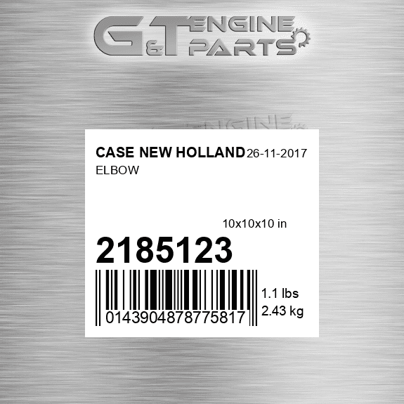218-5123 ELBOW fits CASE NEW HOLLAND (New OEM) - Walmart.com