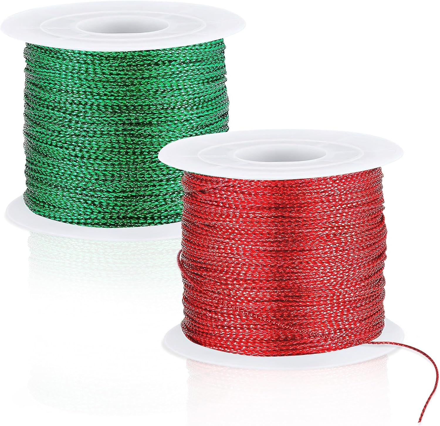 218 Yards Christmas Metallic Ornament String, Christmas Cording Gold ...