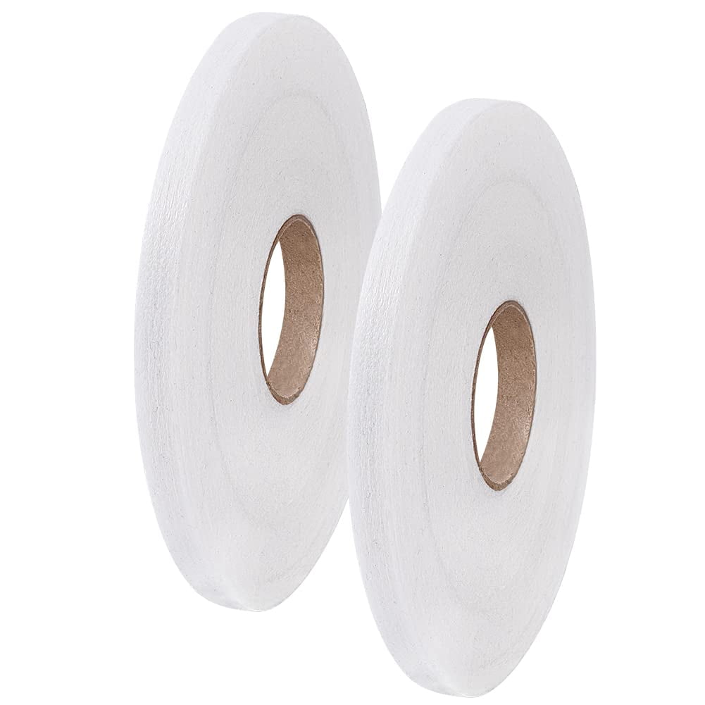 218 Yards Iron-On Hem Tape White Seamless Hemming Tape No Sew Hemming ...