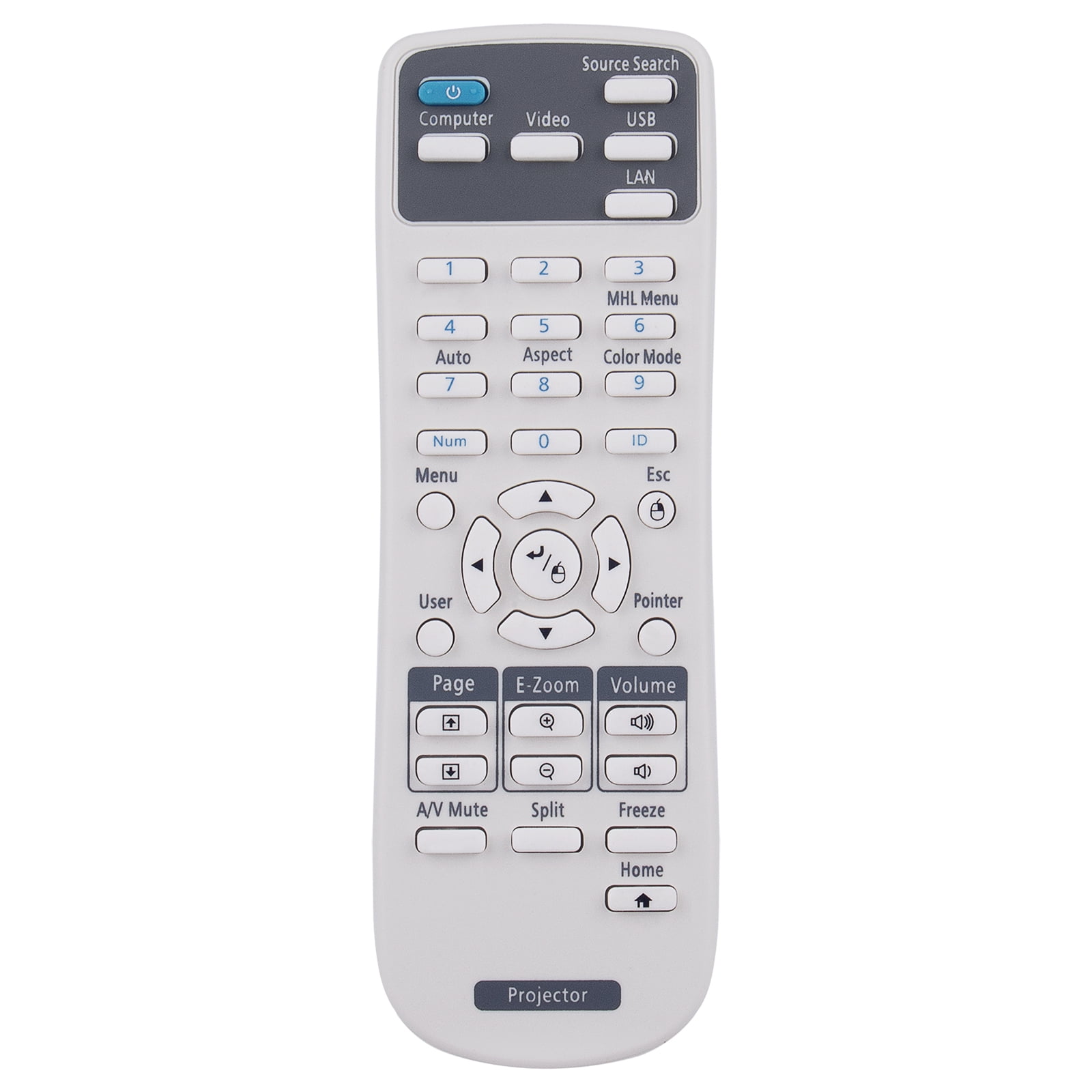 218178800 Replaced Remote Control for Epson Projector VS350 VS250 VS355 EX5260 EX9220 - Walmart.com