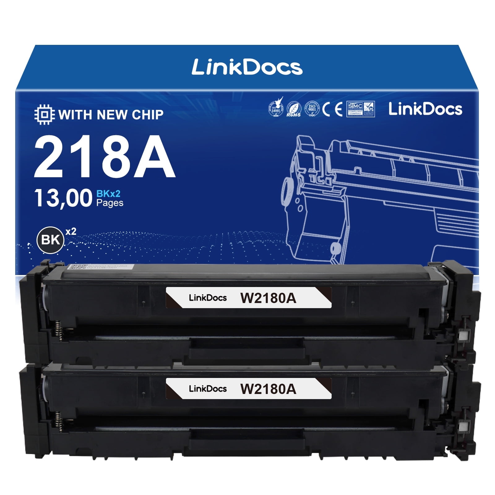218A Toner Cartridge Compatible for HP W2180A 218A for 3201dw MFP ...