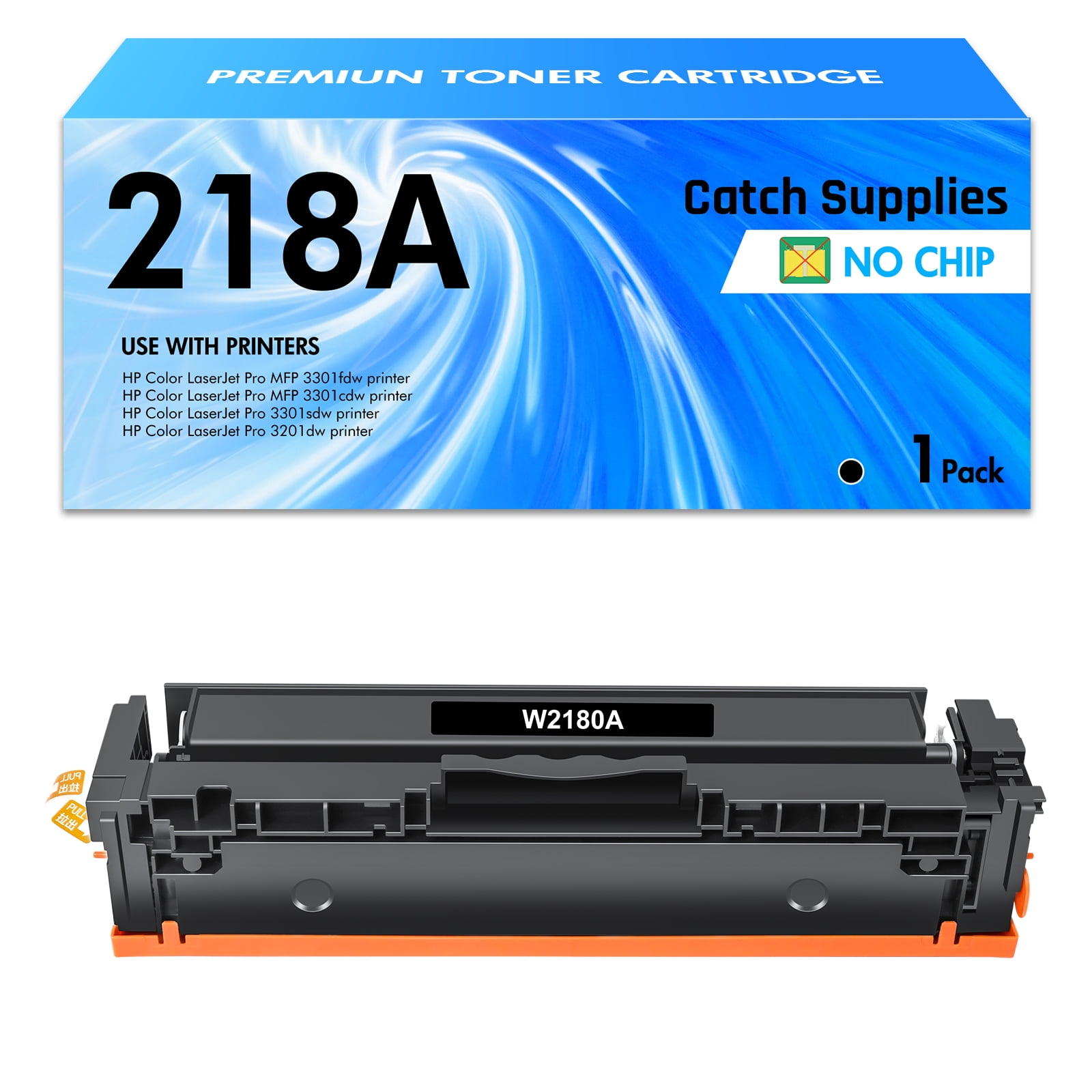 218A Toner Cartridges Black (No Chip) 1 Pack Compatible for HP 218A ...