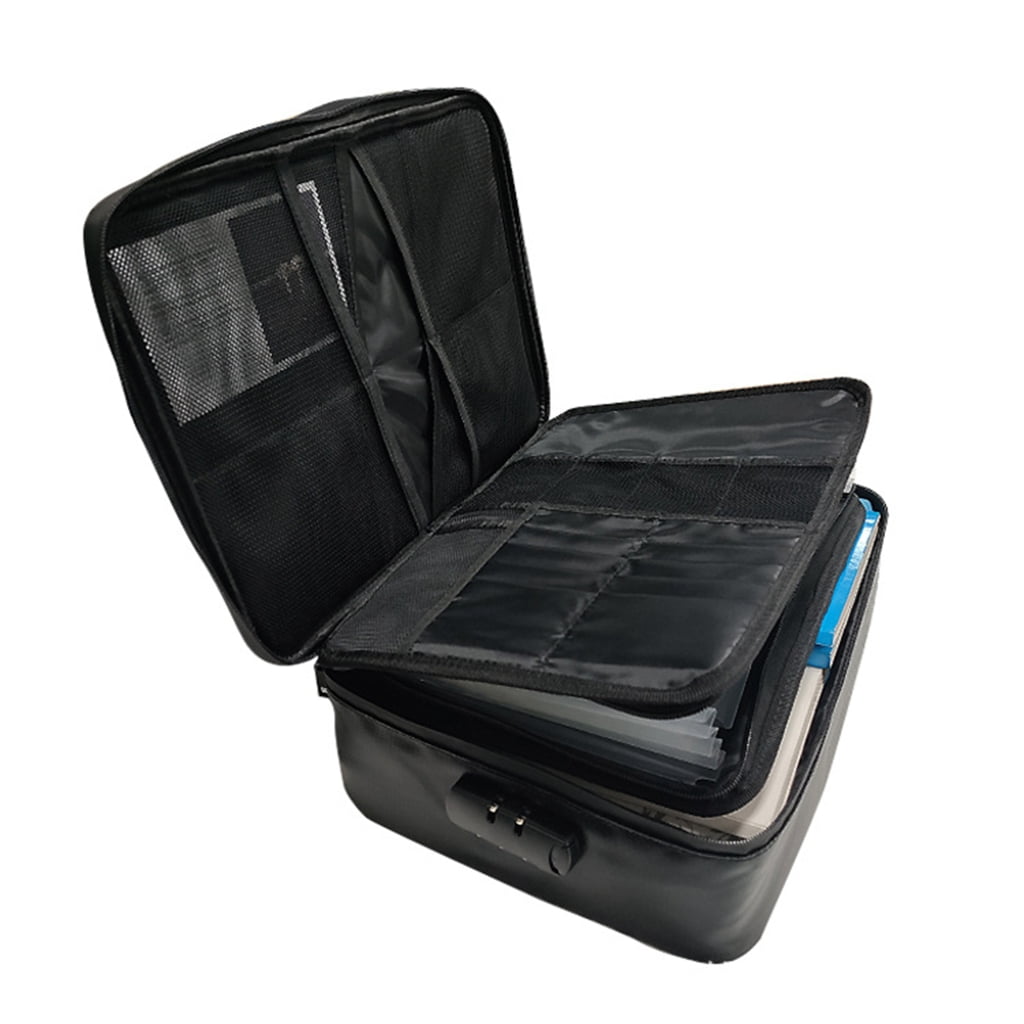 2192℉ Fireproof Document Organiser with Lock, Heat Insulated Waterproof ...