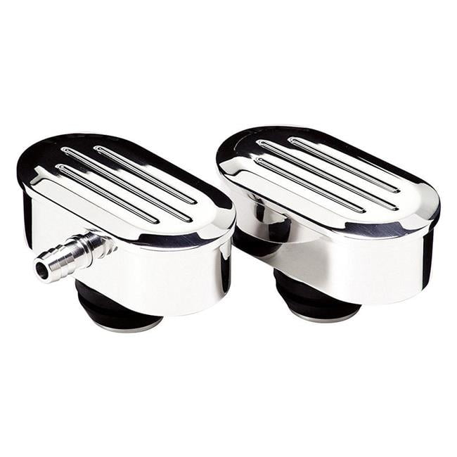 21920 Polished PCV Breather Oval Ball Milled Cap - Walmart.com