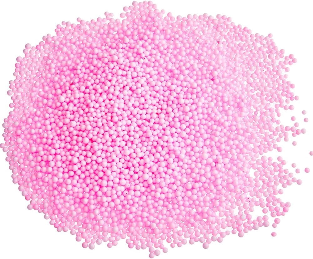 21G Small Foam Beads 2.5-3.5mm Foam Balls for Slime Pearl Pink Foams ...