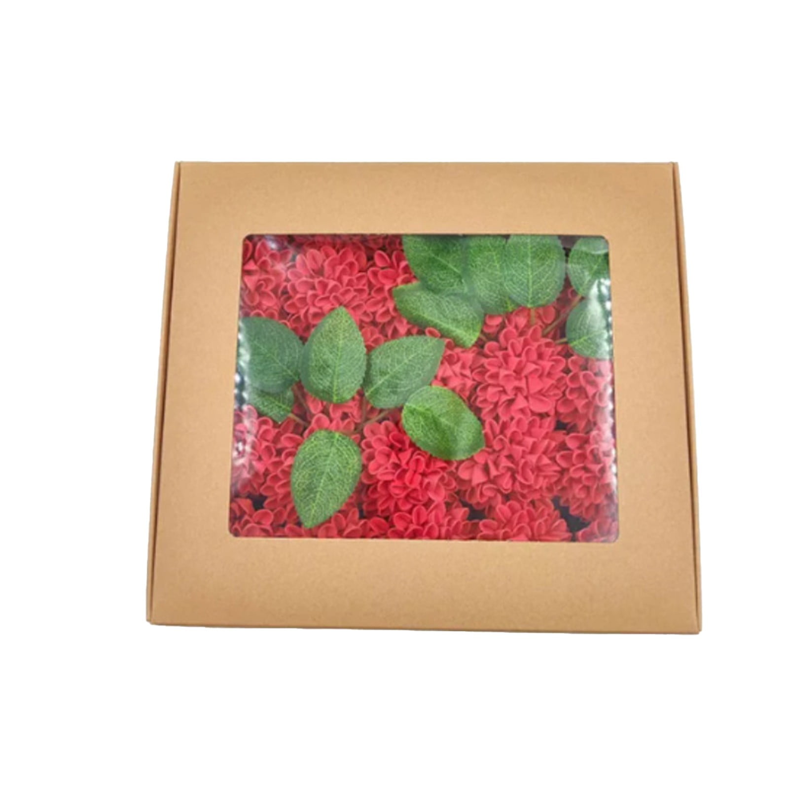21In Red Artificial Hydrangea Flowers 5 Pcs Fake Hydrangea Silk Flowers ...