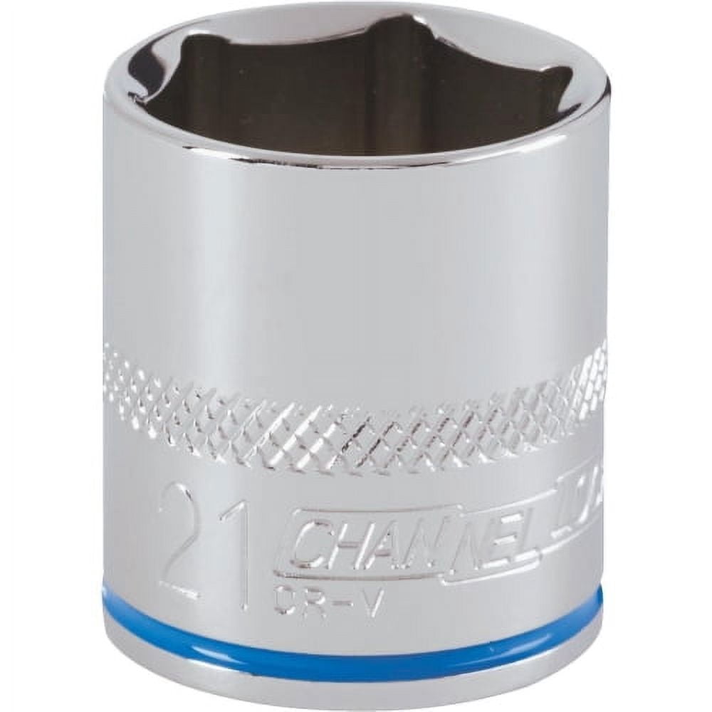 Channellock 3/8" Drive 21 mm 6-Point Shallow Metric Socket - Walmart.com