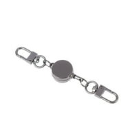 Uxcell Retractable Coil Spring Keychain Clasp with Key Ring 260mm, 1 ...
