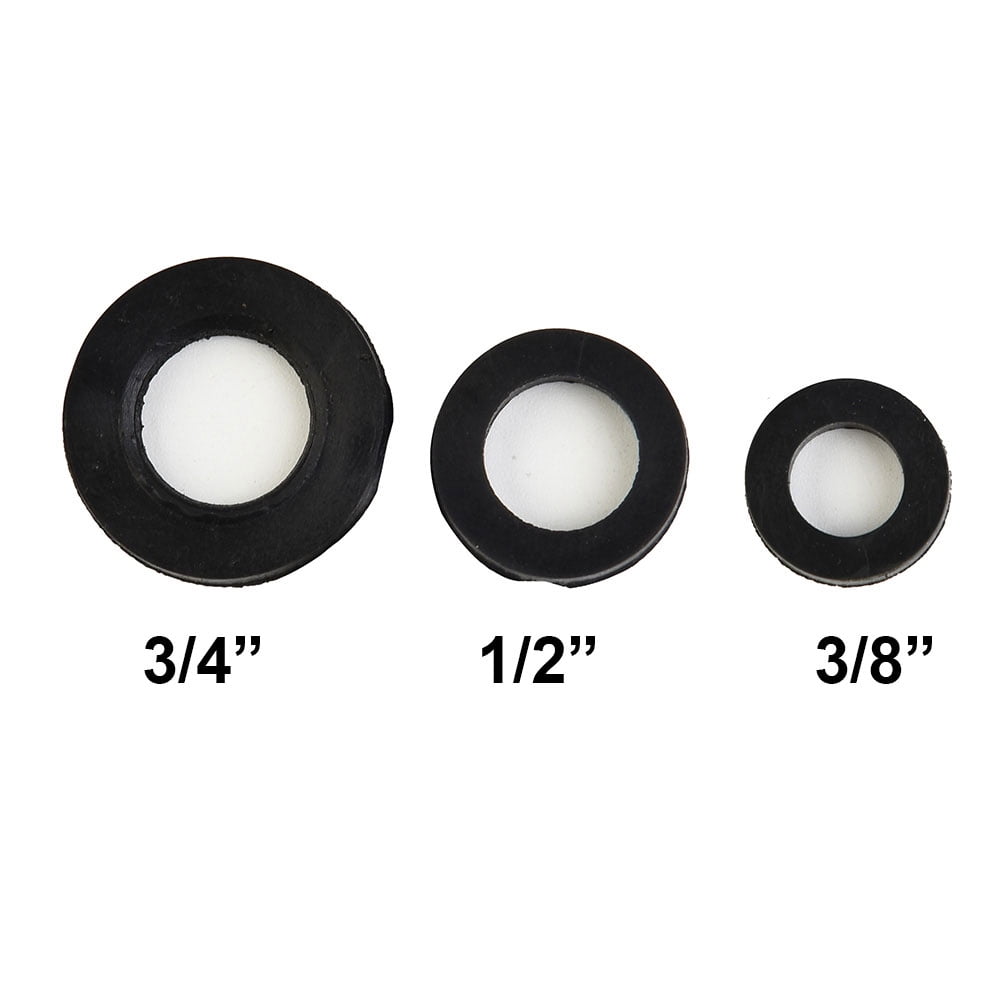 21PCS 3/8" 1/2" 3/4" Rubber Mixed Tap Washers O-Ring Gasket Seal ...